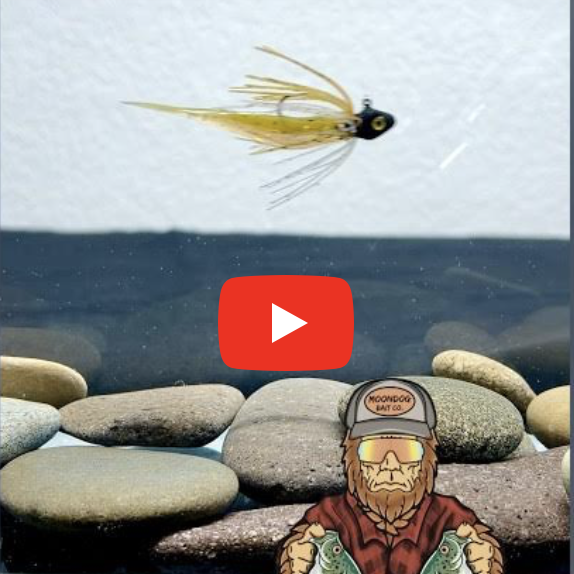 1/16oz Pumpkin Minnow Micro Swim Jig paired with a 2.25" Split-Tail Mi ...