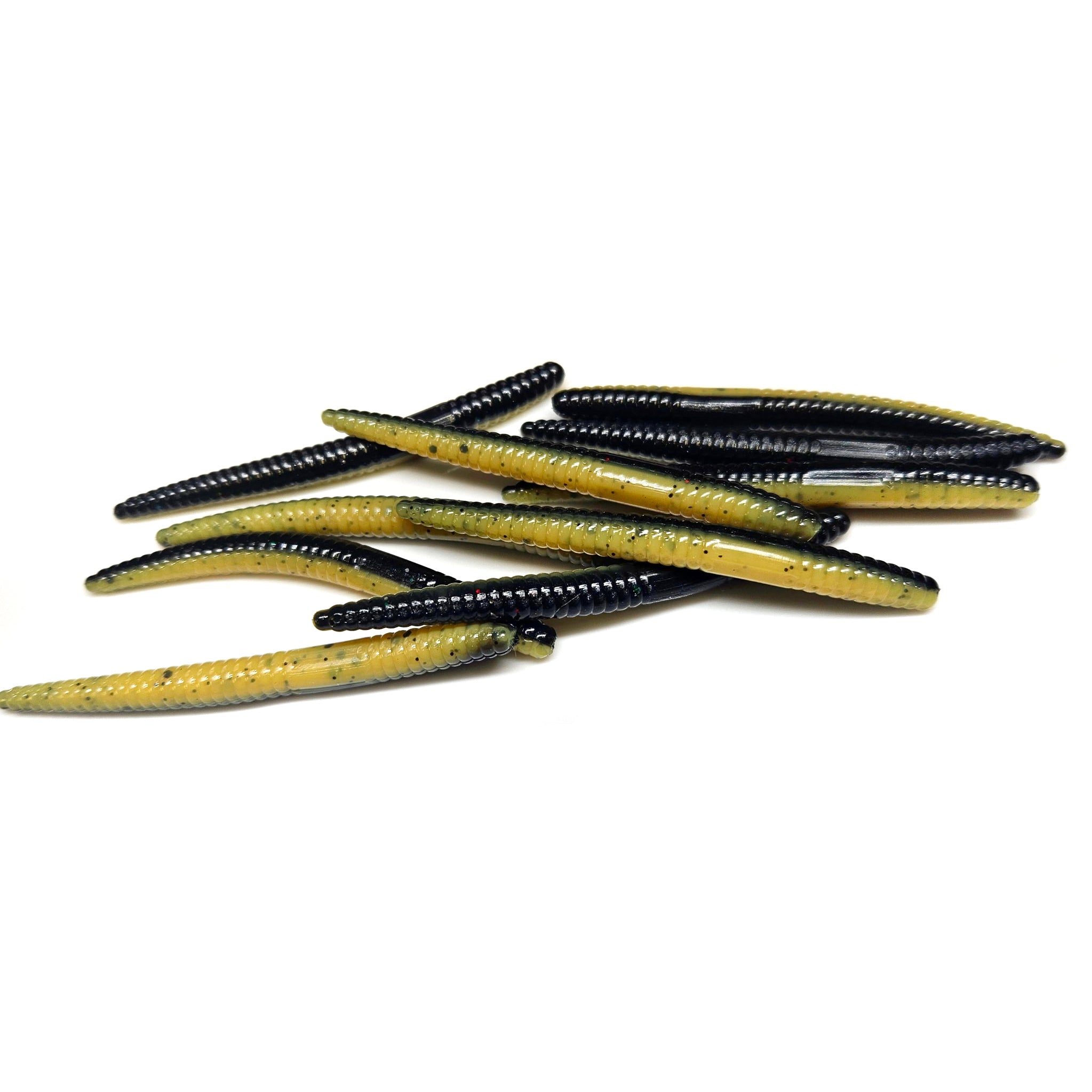 Black N' Tan - Mini Stick Worm – Moondog Bait Co