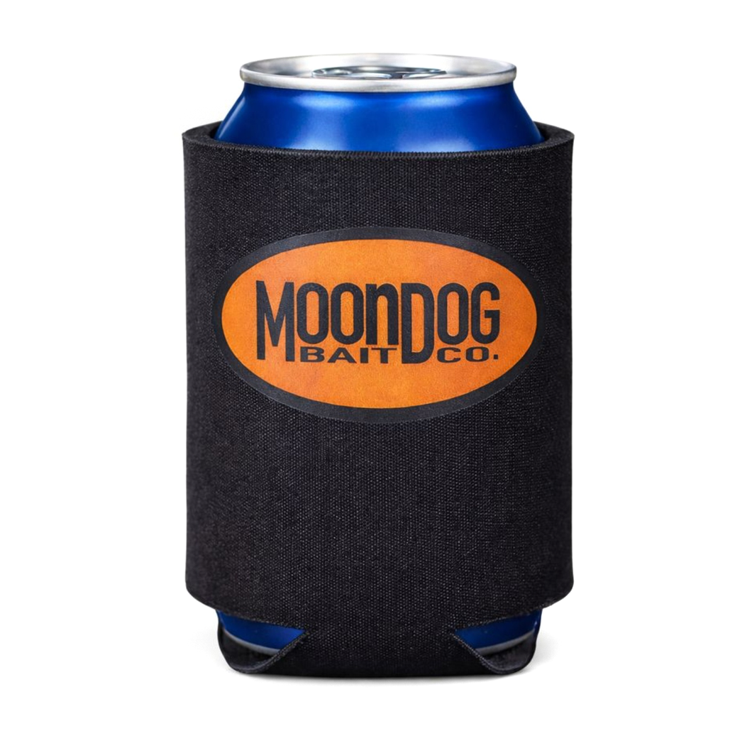 Moondog Logo Drink Koozie - Black – Moondog Bait Co